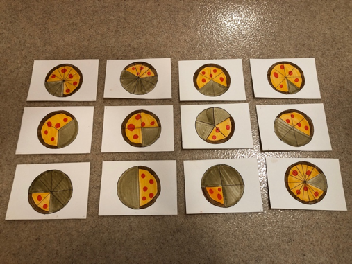 Learning Object: Memory Matching with Fractions & Pizza Pies ...